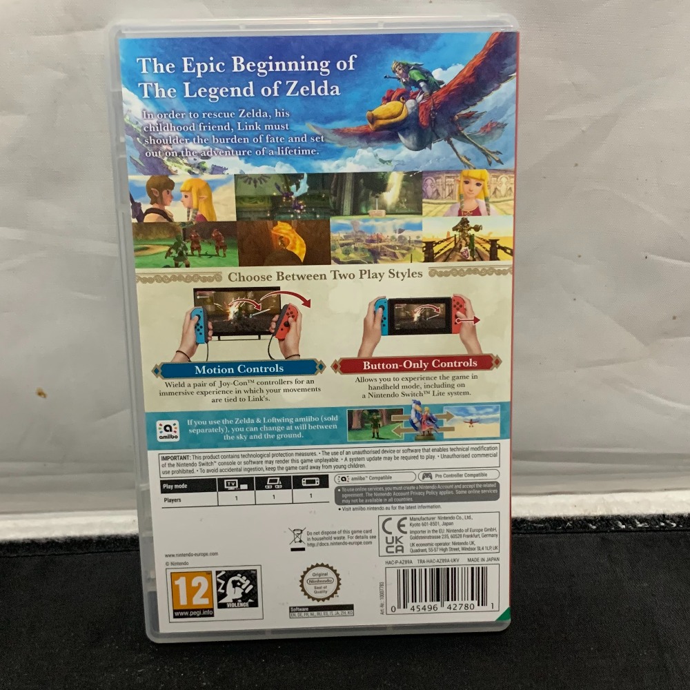 Pre-owned Nintendo Legend of Zelda Skyward Sword Switch Game - Own4Less